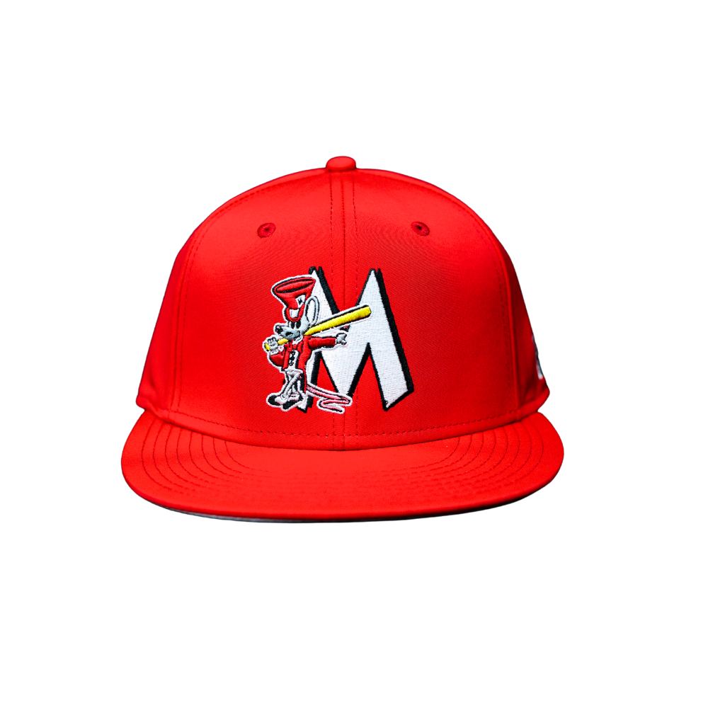 Hat- 2025 On-Field Red, Madhatters | Madison Mallards Baseball Team Store