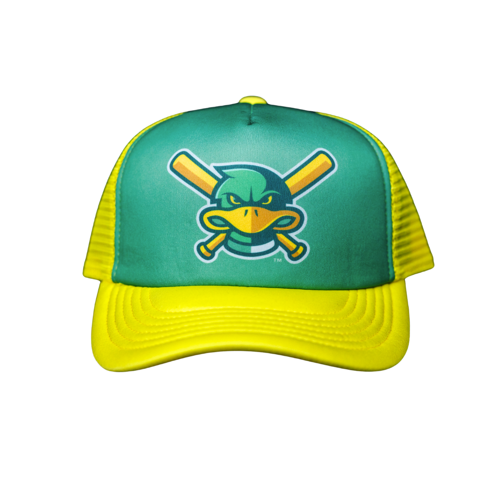 Hat - Foamie Trucker, Angry Duck | Madison Mallards Baseball Team Store