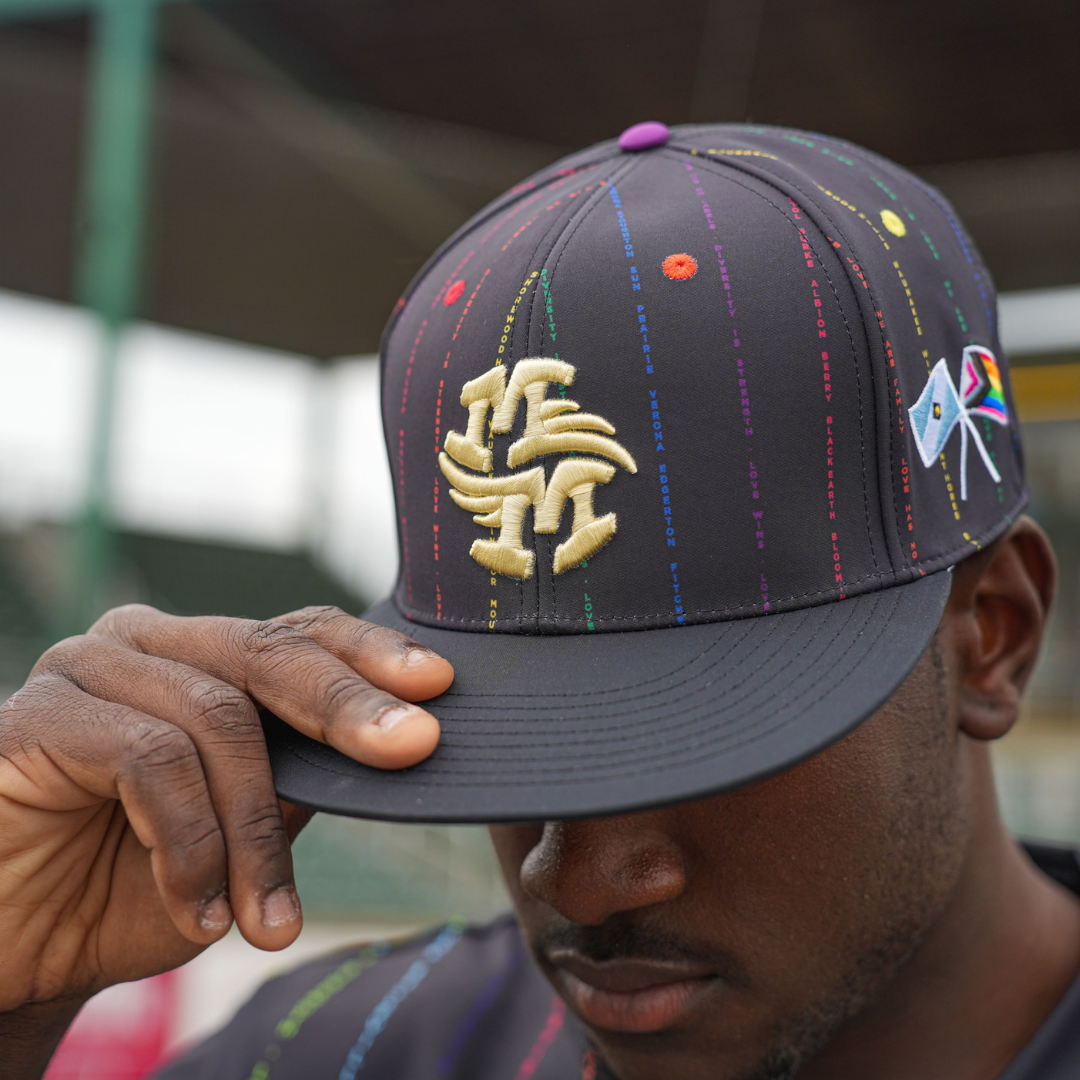 Hat- 2024 On-Field Pride, Black Stripes | Madison Mallards Baseball ...