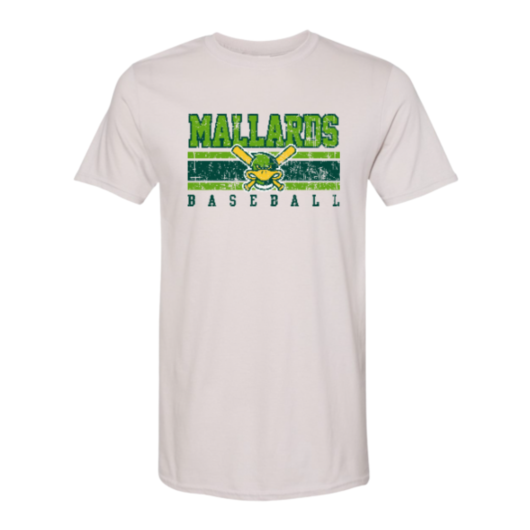 Adult - T-shirt Ice Grey, Angry Duck Block | Madison Mallards Baseball ...