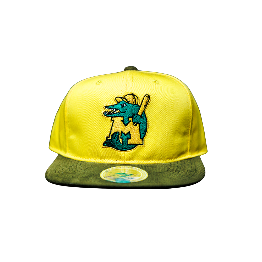 Hat - Icon Snapback, Yellow Muskies | Madison Mallards Baseball Team Store