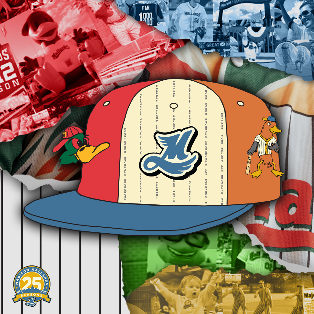 Hat- 2025 On-Field Frankenstein, 25th Anniversary | Madison Mallards ...