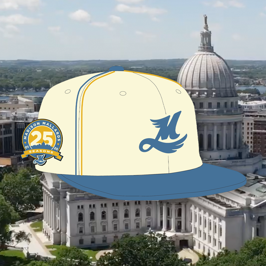 Hat- 2025 On-Field Road, City Roots | Madison Mallards Baseball Team Store