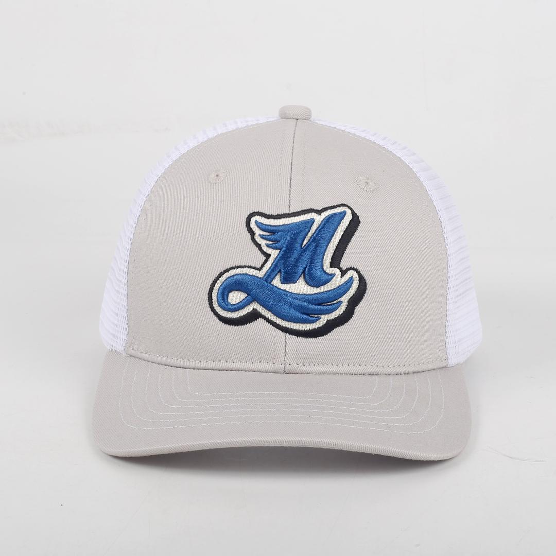 Hat - Trucker Grey/White, Motion M | Madison Mallards Baseball Team Store